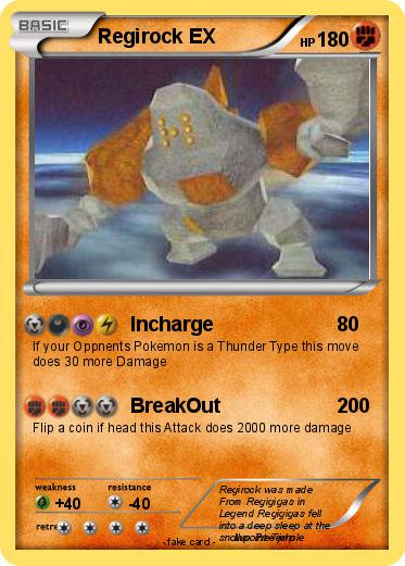 Pokémon Regirock EX 27 27 - Incharge - My Pokemon Card