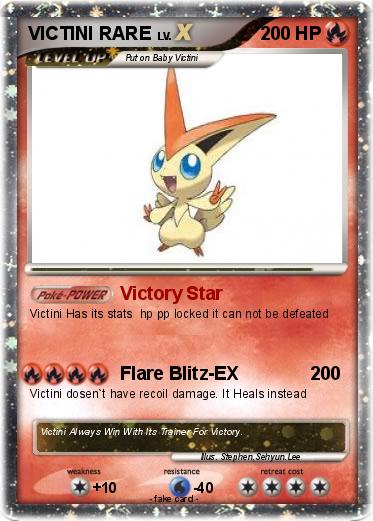 Pokémon VICTINI RARE - Victory Star - My Pokemon Card
