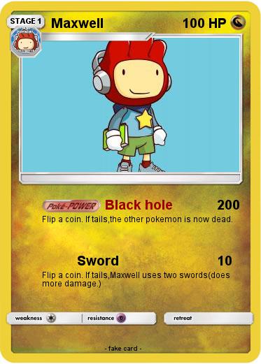 Pokémon Maxwell 209 209 - Black hole - My Pokemon Card