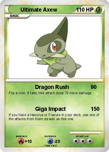 Pokémon Ultimate Axew 2 2 - Dragon Rush - My Pokemon Card