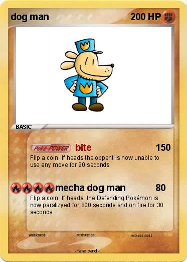 Pokémon dog man 95 95 - bite - My Pokemon Card