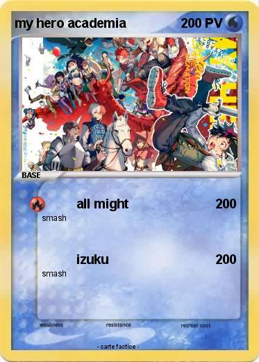 Pokémon my hero academia 5 5 - all might - Ma carte Pokémon