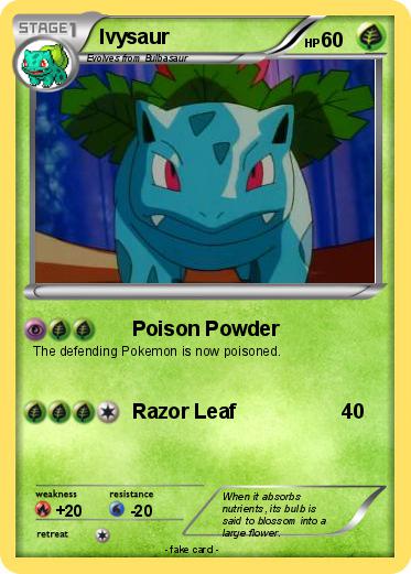 Pokémon Ivysaur 379 379 - Poison Powder - My Pokemon Card