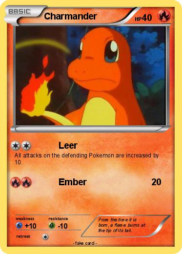 Pokémon Charmander 1048 1048 - Leer - My Pokemon Card