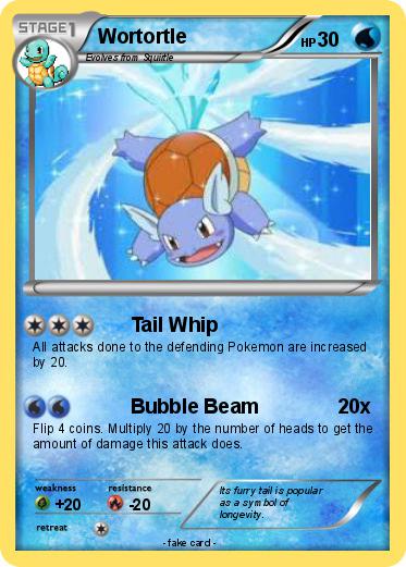Pokémon Wortortle 3 3 - Tail Whip - My Pokemon Card