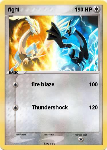 Pokémon fight 73 73 - fire blaze - My Pokemon Card