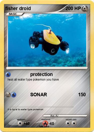 Pokémon fisher droid - protection - My Pokemon Card