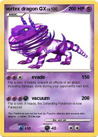 Pokémon vortex dragon GX - evade - My Pokemon Card