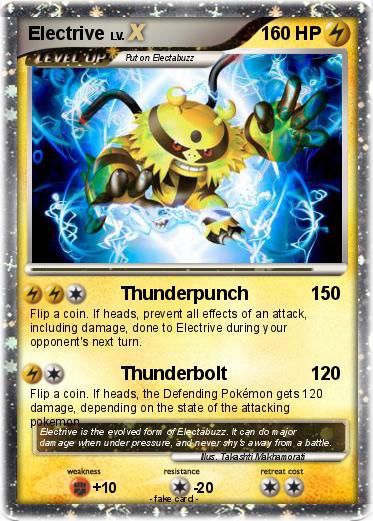 Pokémon Electrive 14 14 - Thunderpunch - My Pokemon Card
