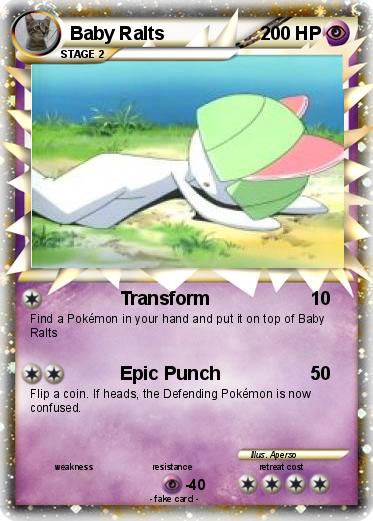 Pokémon Baby Ralts - Transform - My Pokemon Card