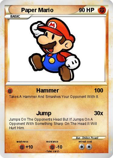 Pokémon Paper Mario 247 247 - Hammer - My Pokemon Card