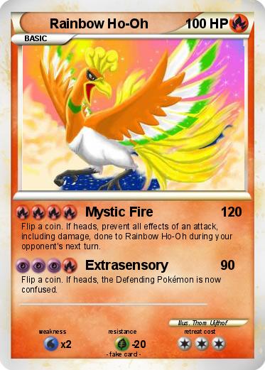 Pokémon Rainbow Ho Oh 7 7 - Mystic Fire - My Pokemon Card