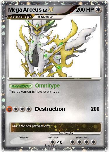 Pokémon Mega Arceus 286 286 - Omnitype - My Pokemon Card