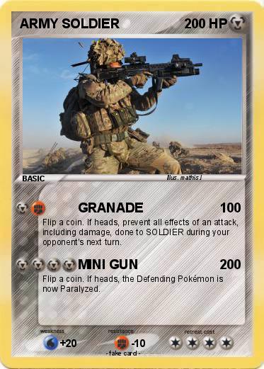 Pokémon ARMY SOLDIER 3 3 - GRANADE - My Pokemon Card