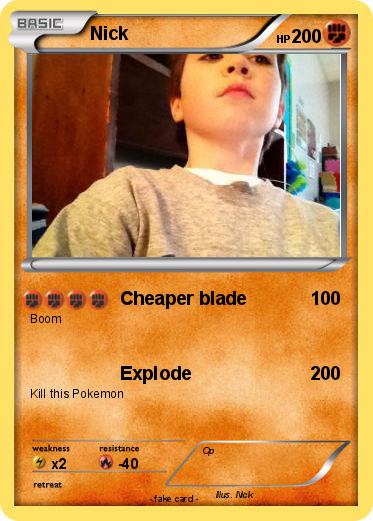 Pokémon Nick 1052 1052 - Cheaper blade - My Pokemon Card