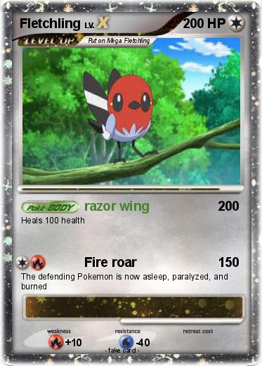 Pokémon Fletchling 55 55 - razor wing - My Pokemon Card
