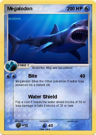 Pokémon Megalodon 211 211 - Bite - My Pokemon Card