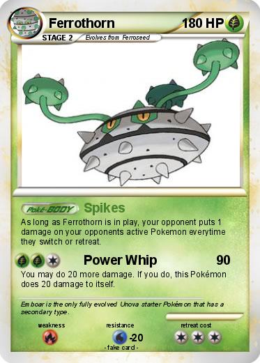 Pokémon Ferrothorn 37 37 - Spikes - My Pokemon Card