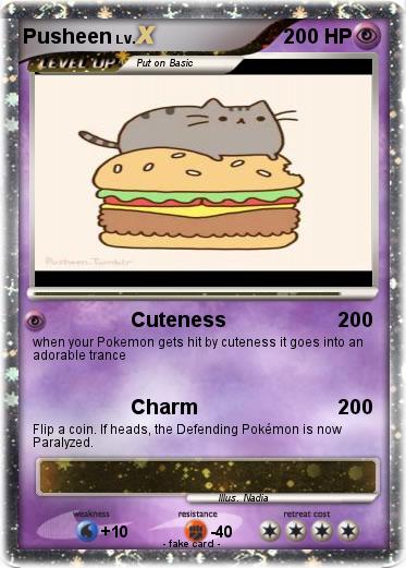 Pokémon Pusheen 304 304 - Cuteness - My Pokemon Card