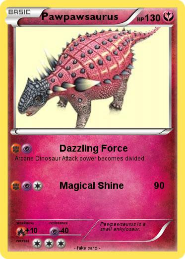 Pokémon Pawpawsaurus 4 4 - Dazzling Force - My Pokemon Card
