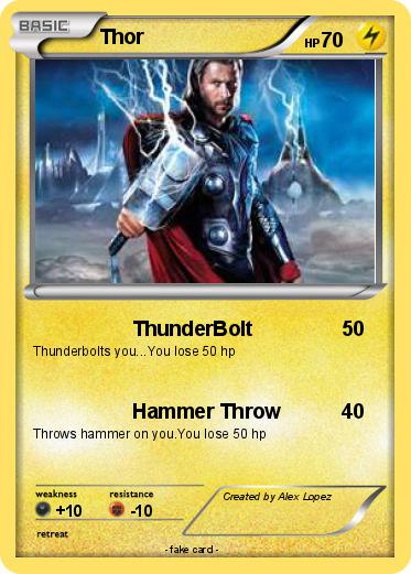 Pokémon Thor 485 485 - ThunderBolt - My Pokemon Card