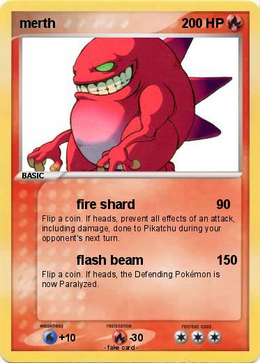 Pokémon merth 1 1 - fire shard - My Pokemon Card