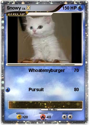 Pokémon Snowy 20 20 - Whoatemyburger - My Pokemon Card