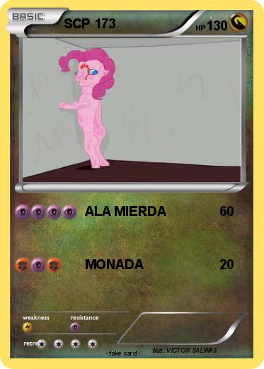 Pokémon SCP 173 57 57 - ALA MIERDA - My Pokemon Card