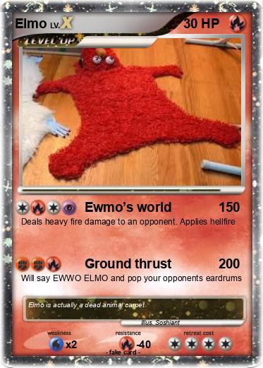 Pokémon Elmo 1379 1379 - Ewmo’s world - My Pokemon Card
