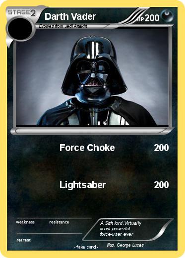 Pokémon Darth Vader 1487 1487 - Force Choke - My Pokemon Card