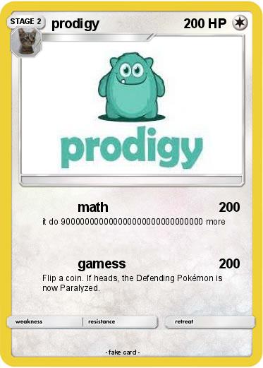 Pokémon prodigy 45 45 - math - My Pokemon Card