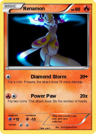 Pokémon Renamon 58 58 - Diamond Storm - My Pokemon Card