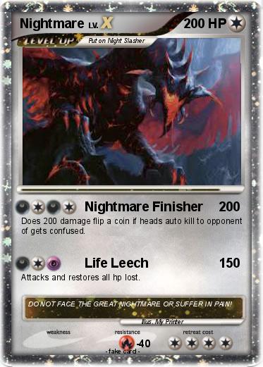 Pokémon Nightmare 1979 1979 - Nightmare Finisher - My Pokemon Card