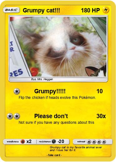 Pokémon Grumpy cat 1363 1363 - Grumpy!!!!! - My Pokemon Card