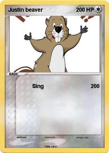 Pokémon Justin beaver 560 560 - Sing - My Pokemon Card