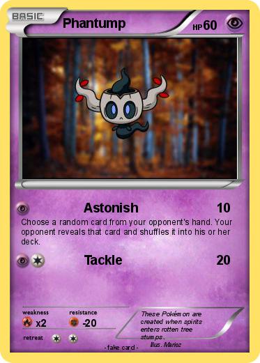 Pokémon Phantump 22 22 - Astonish - My Pokemon Card