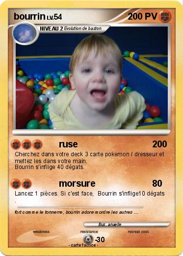 Pokémon bourrin 2 2 - ruse - Ma carte Pokémon