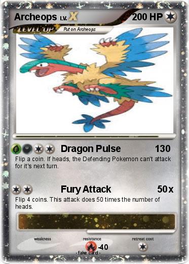 Pokémon Archeops 54 54 - Dragon Pulse 130 - My Pokemon Card