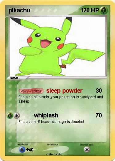 Pokémon pikachu 12114 12114 - sleep powder - My Pokemon Card