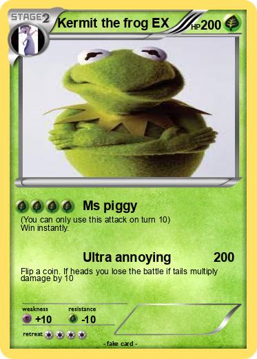 Pokémon Kermit the frog EX 3 3 - Ms piggy - My Pokemon Card