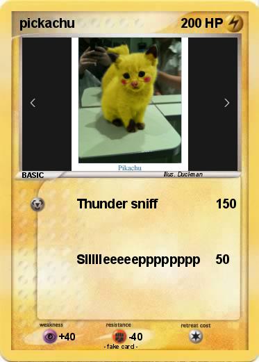 Pokémon pickachu 197 197 - Thunder sniff - My Pokemon Card