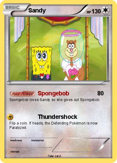 Pokémon Sandy 251 251 - Spongebob - My Pokemon Card