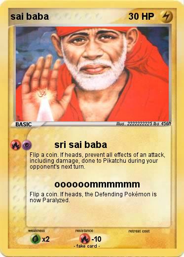Pokémon sai baba 1 1 - sri sai baba - My Pokemon Card