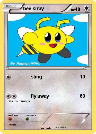 Pokémon bee kirby - sting - My Pokemon Card