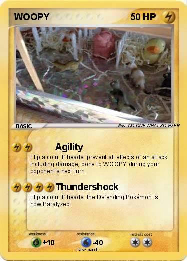 Pokémon WOOPY - Agility - My Pokemon Card