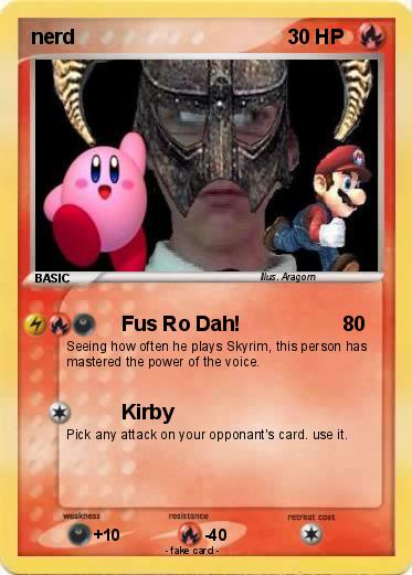 Pokémon nerd 251 251 - Fus Ro Dah! - My Pokemon Card