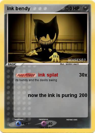 Pokémon ink bendy 3 3 - ink splat - My Pokemon Card