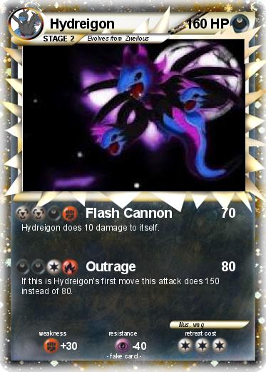 Pokémon Hydreigon 151 151 - Flash Cannon - My Pokemon Card