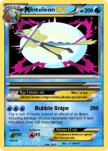 Pokémon Inteleon 28 28 - Bubble Snipe - My Pokemon Card