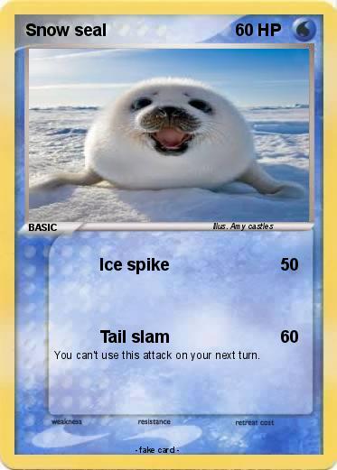 Pokémon Snow seal - Ice spike - My Pokemon Card